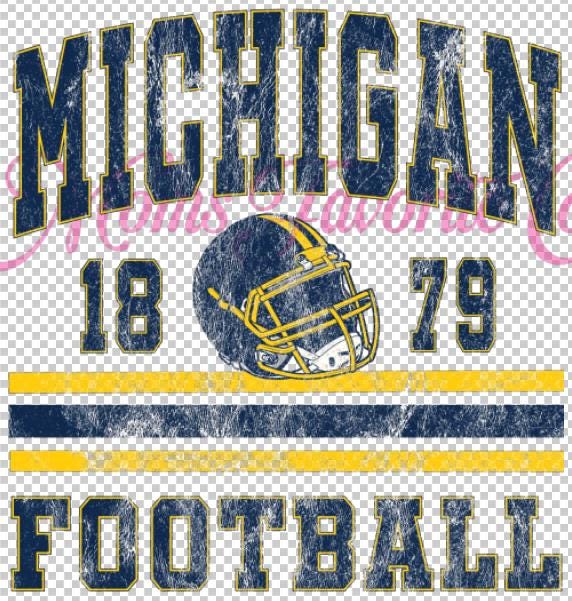 Michigan Football 2 Png Files Included - Etsy