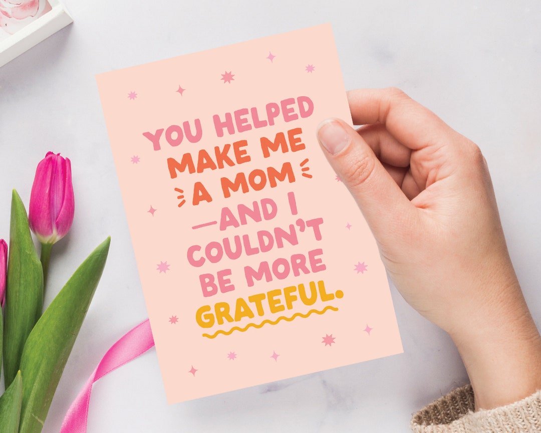 Surrogacy Mothers Day Greeting Cardprintable for a Surrogate ...