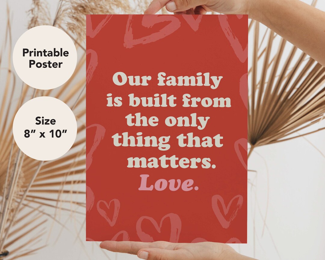 Our Family is Built From Love Surrogacy Printable Poster Digital File ...