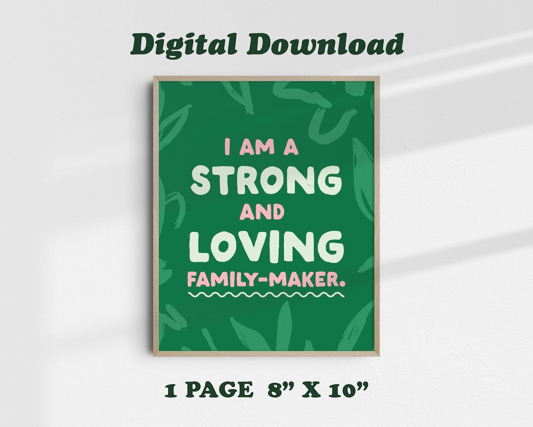 I Am a Family Maker Surrogacy Printable Poster Digital File 8x10 - Etsy