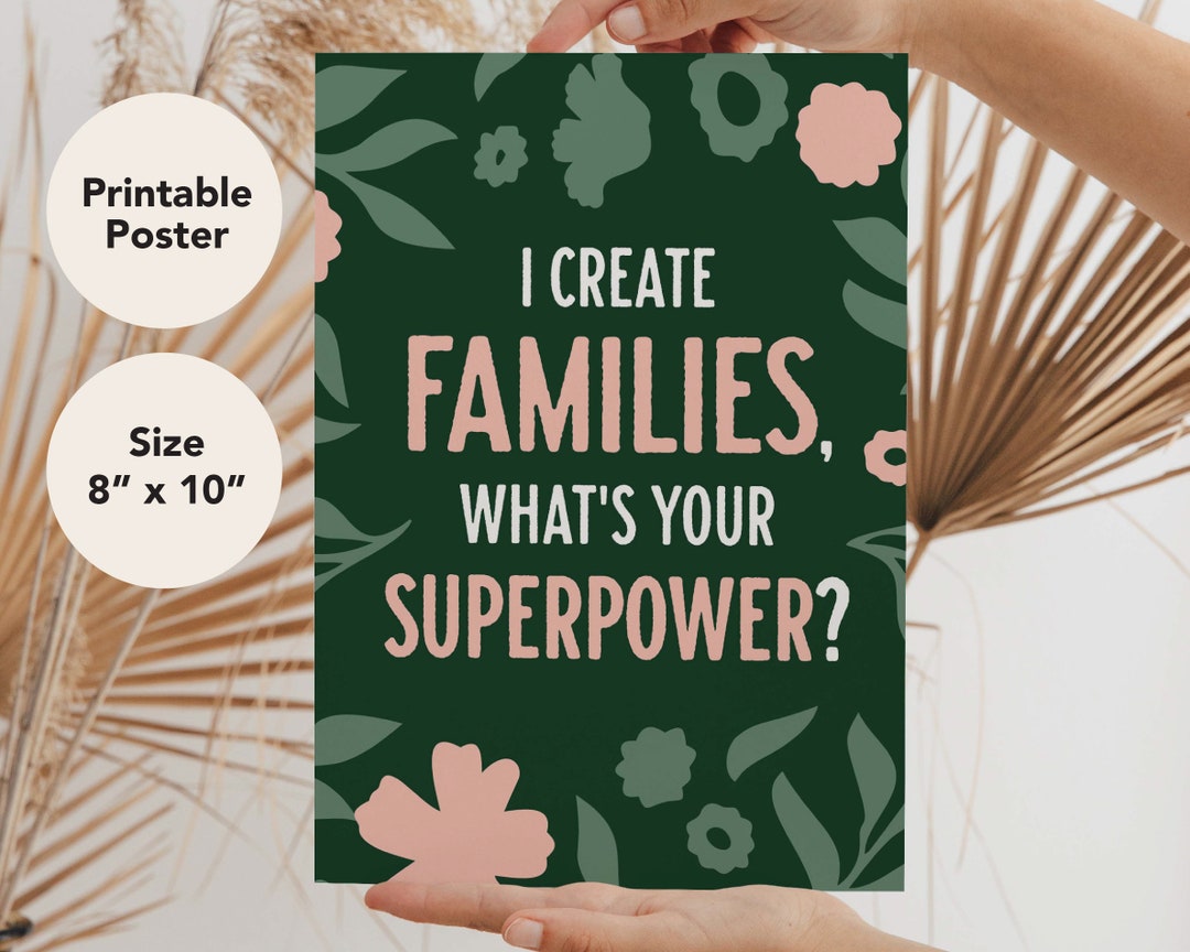 I Create Families Surrogacy Printable Poster Digital File 8x10 - Etsy