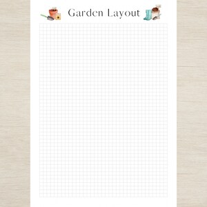 Gardening Graph Paper Planner Printable Garden Journal Printable Garden ...