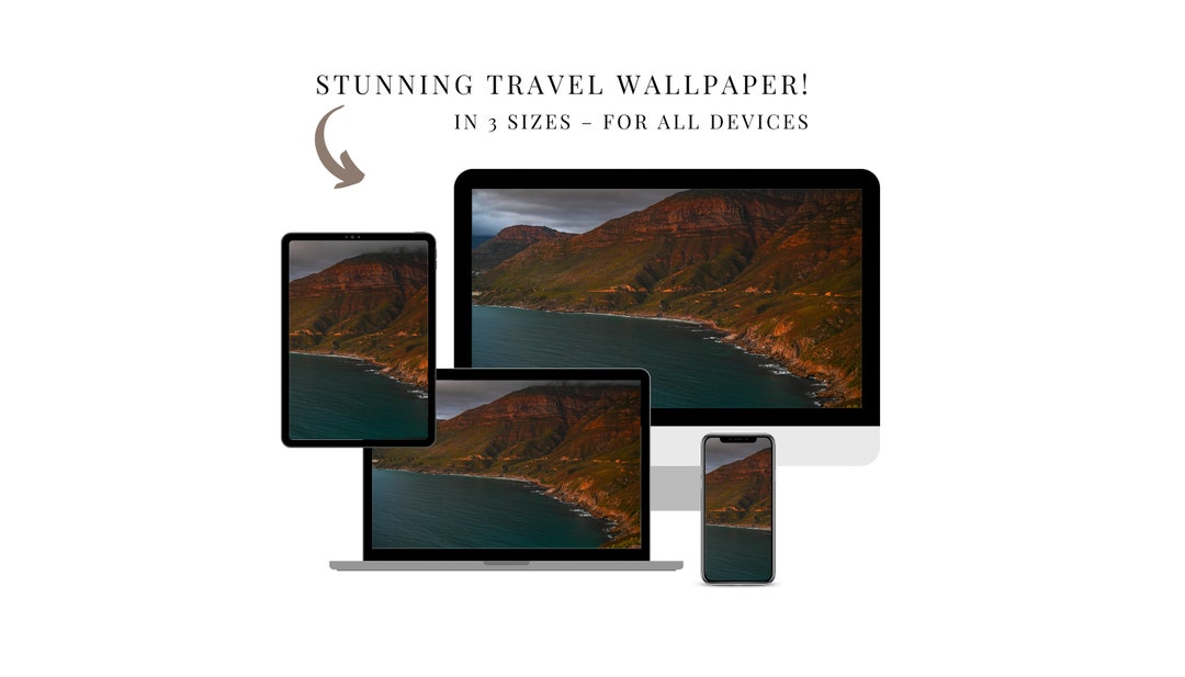 Golden Hour Coast Travel Wallpaper - Etsy