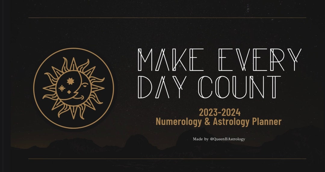 2023-2024 Numerology & Astrology Digital Planner - Etsy