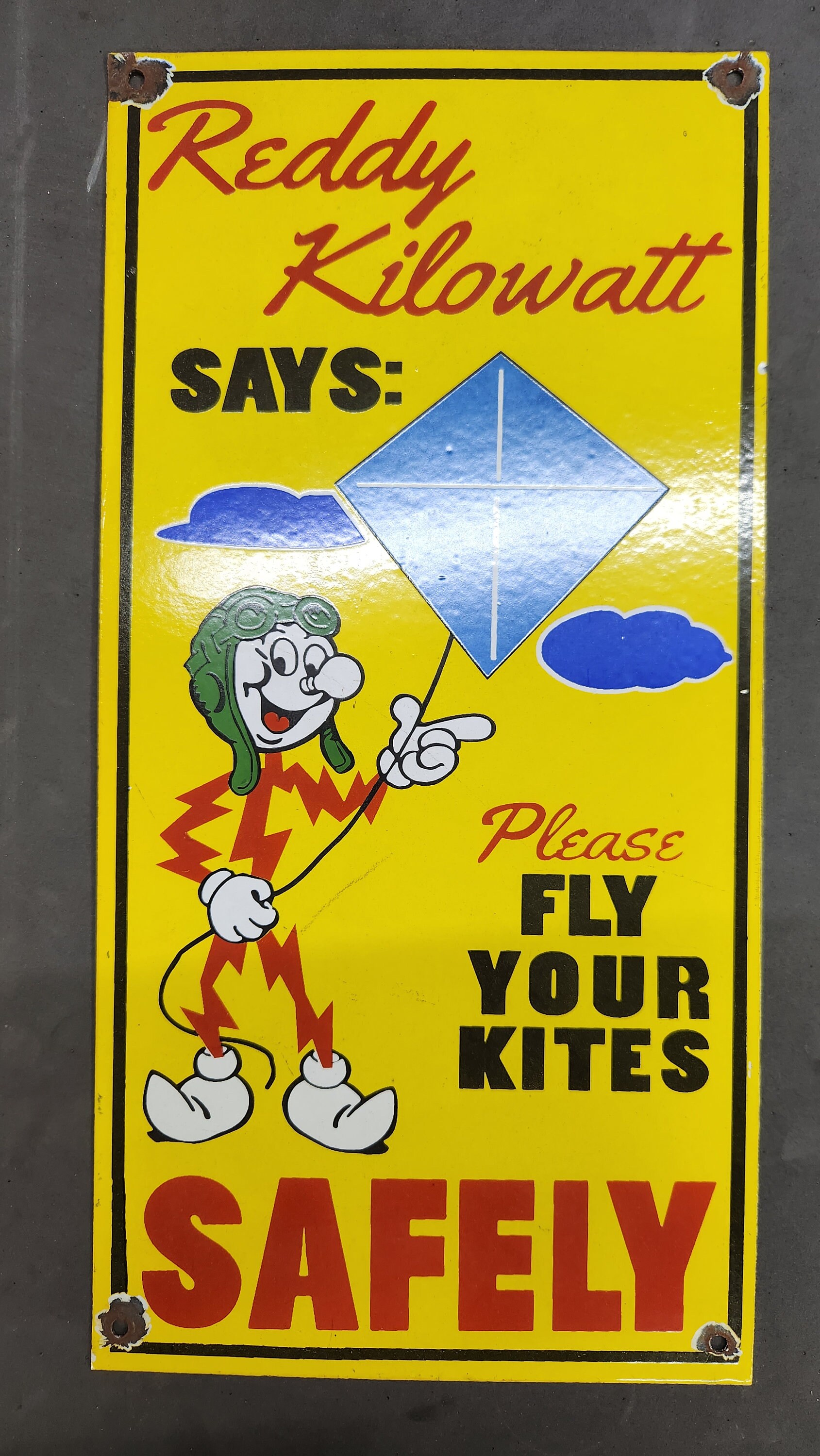 Reddy Kilowatt Sign - Etsy