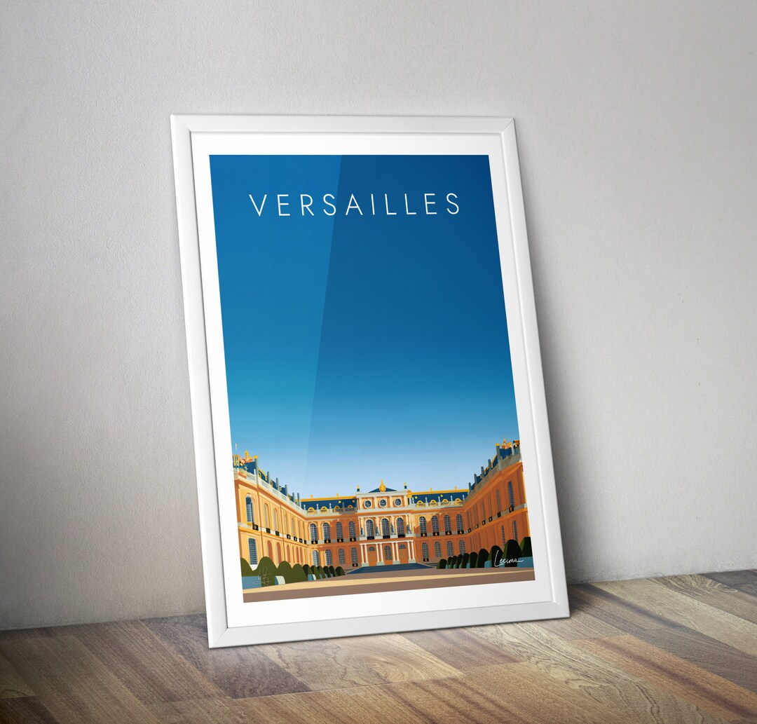 Poster Versailles I Chateau Place D'armes I France - Etsy