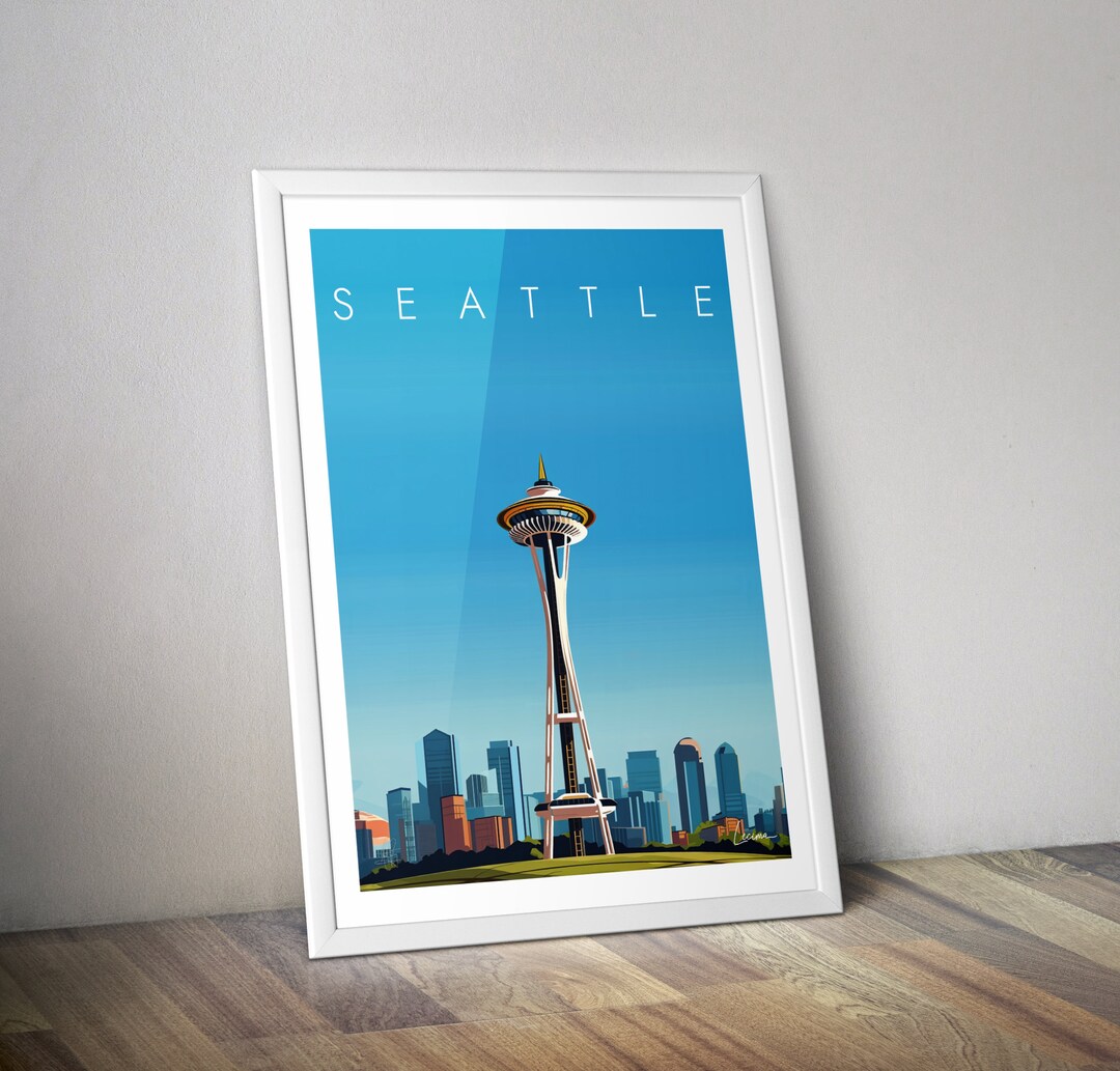 Poster Seattle I USA I Space Needle I - Etsy