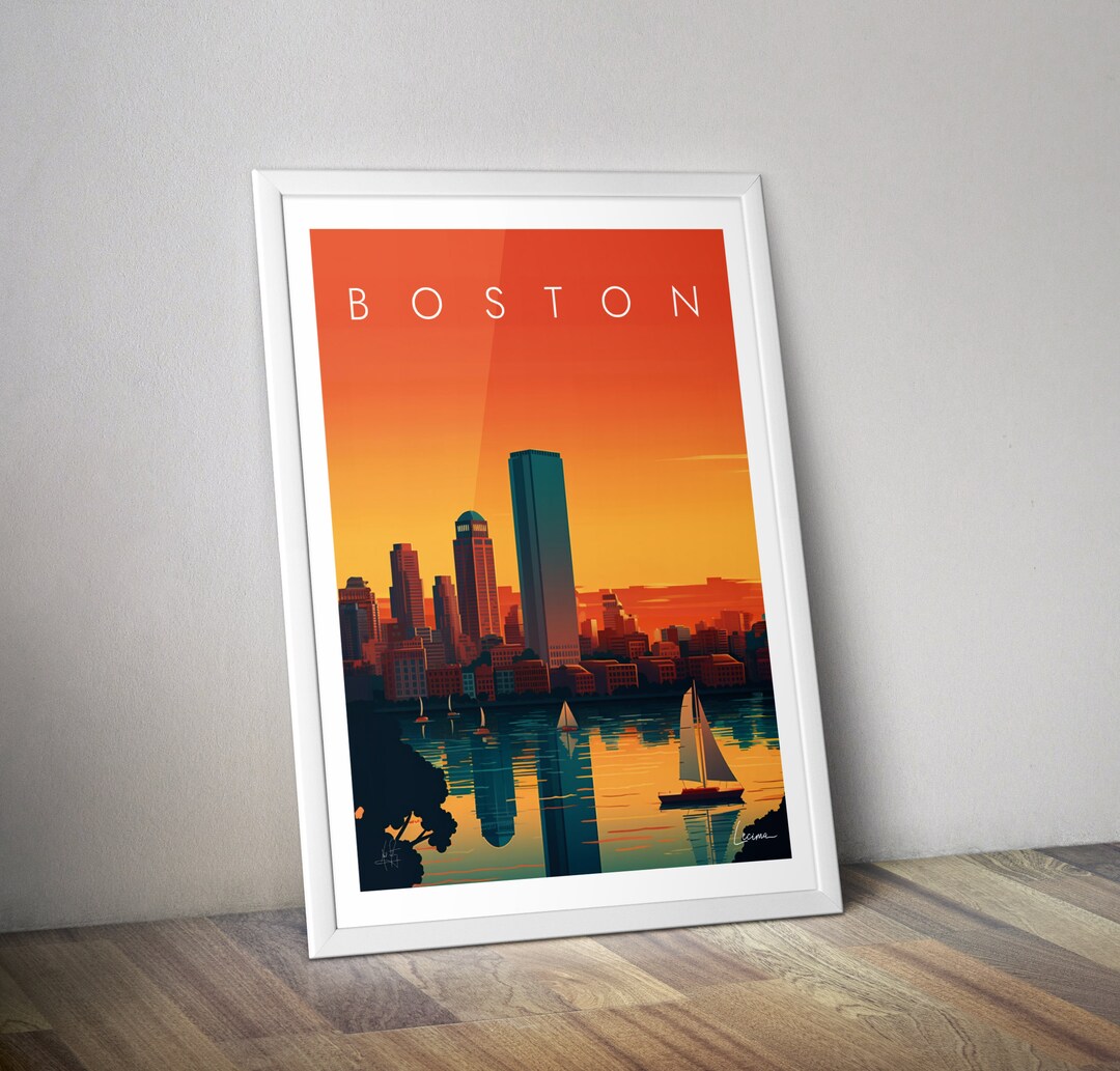 Poster Boston I USA I Massachusetts I Freedom Trail - Etsy