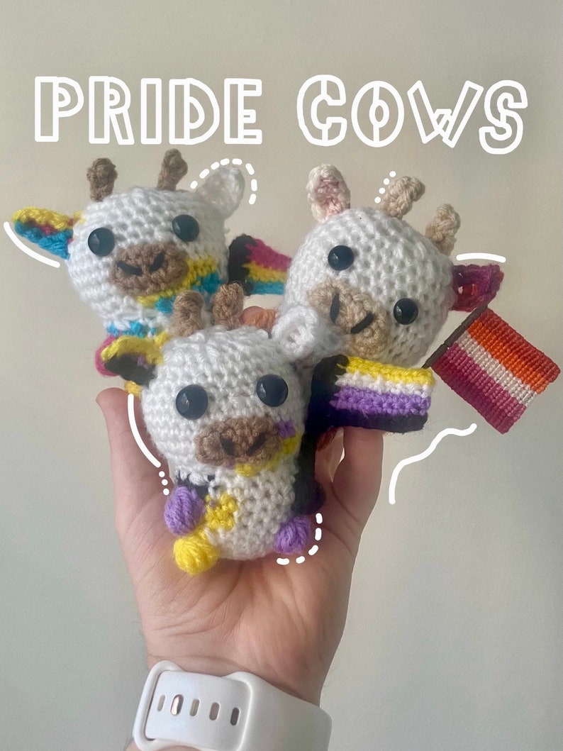 Nonbinary Pride Cow Stuffed Animal LGBTQ Cute Gift Gay Desk Pet - Etsy