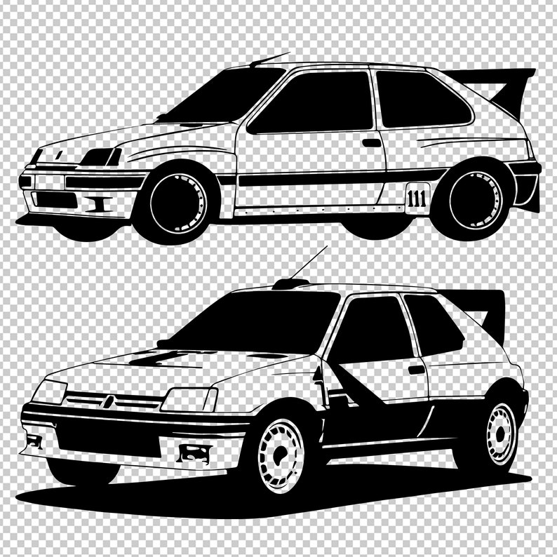 Group B WRC Rally Cars, Pictograms in Png, Svg, Eps and Dxf, Clipart ...