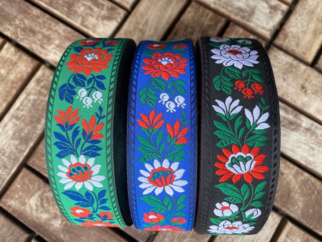6 Colors - Traditional Czech - Slovak Folk Ribbon 35mm Wide, With ...