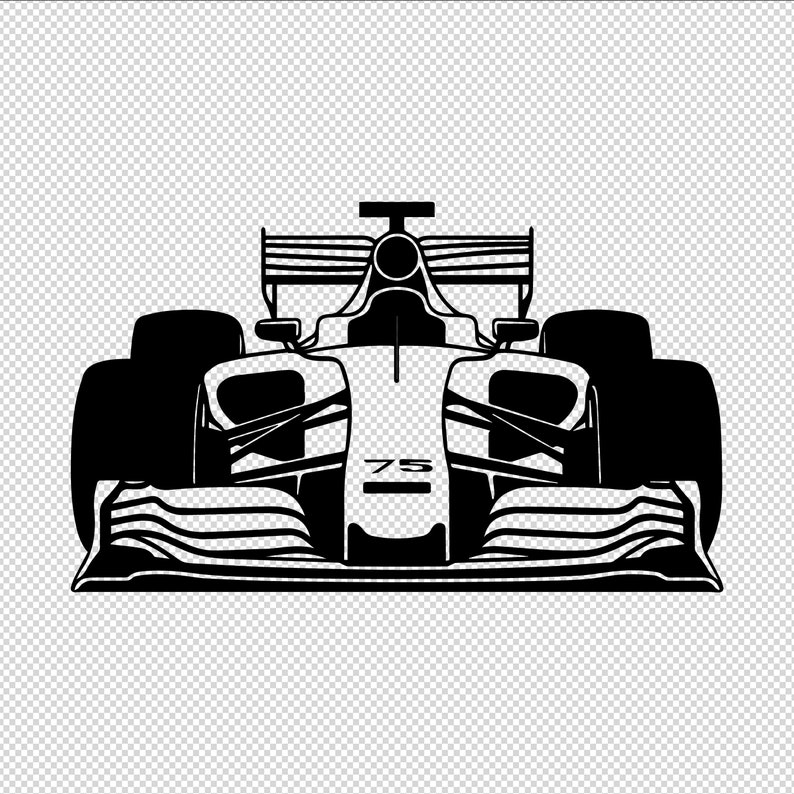 Set of 4 Formula 1 Cars, Pictograms in Png, Svg, Eps and Dxf, Clipart ...