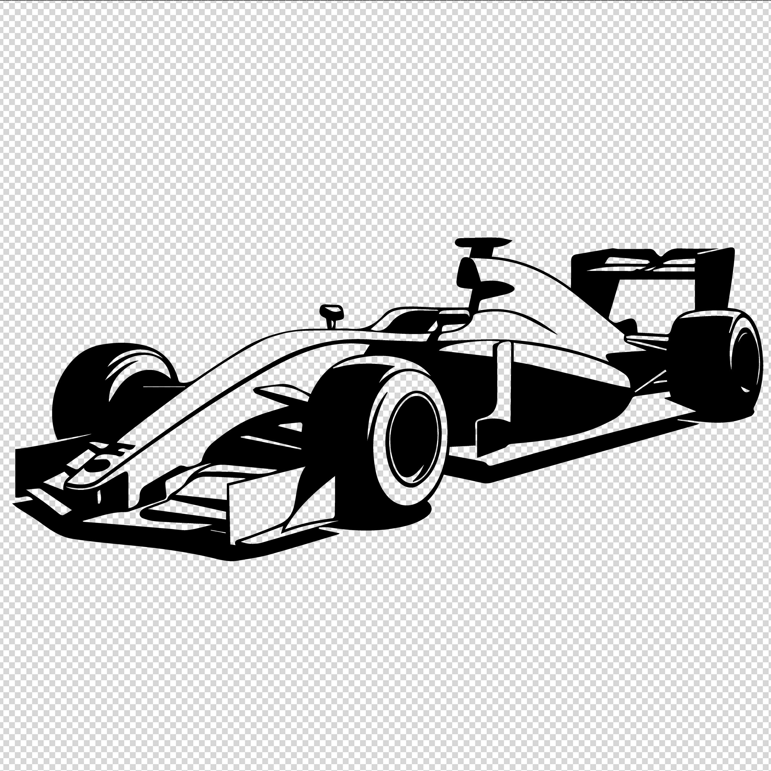 Set of 4 Formula 1 Cars, Pictograms in Png, Svg, Eps and Dxf, Clipart ...