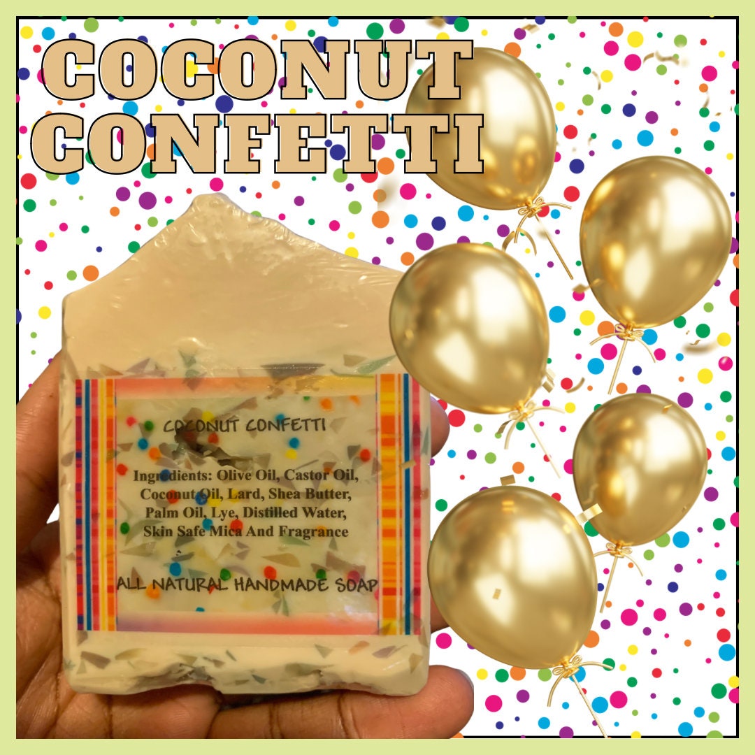 Coconut Confetti Bar Soap - Etsy