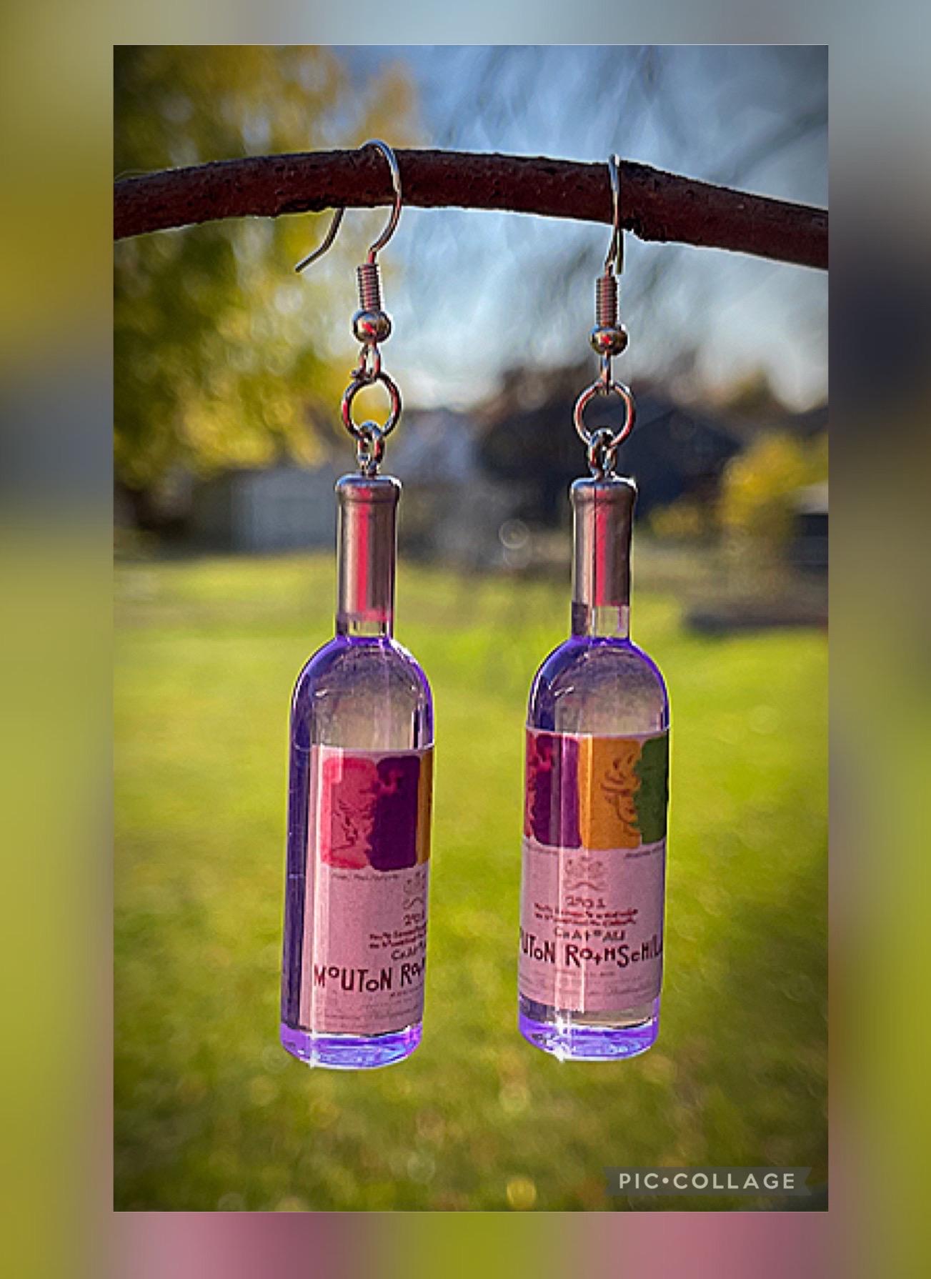 Wine Gifts, Dangle Earrings, Wine Bottles, Wine Bottle Earrings, Wine ...