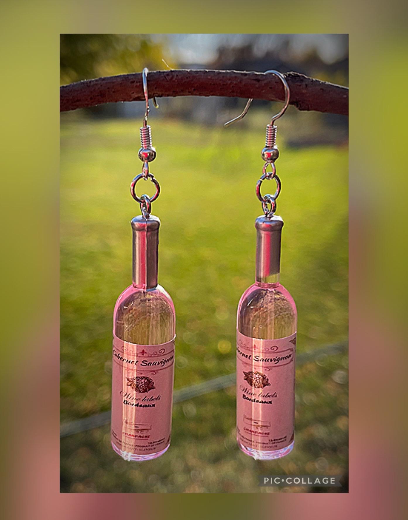 Wine Gifts, Dangle Earrings, Wine Bottles, Wine Bottle Earrings, Wine ...
