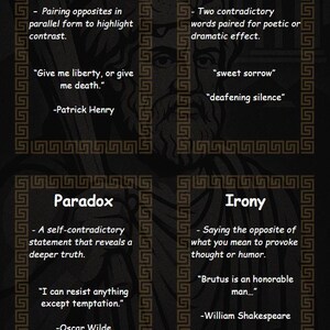 Rhetorical Devices Poster – 20 Classical Rhetoric Tools for Writers ...