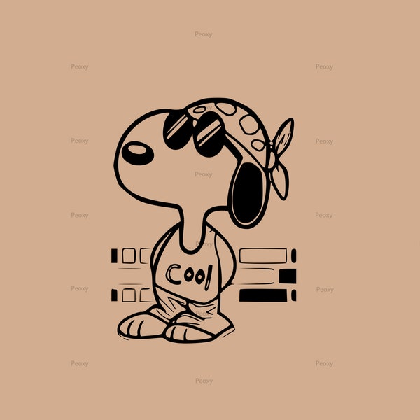 Joe Cool Snoopy Shirt - Etsy