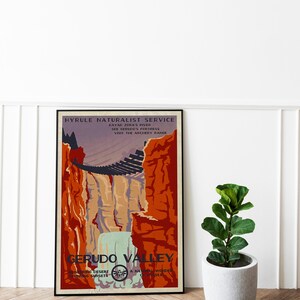 The Legend of Zelda Hyrule Gerudo Valley Poster - Zelda Art Print ...