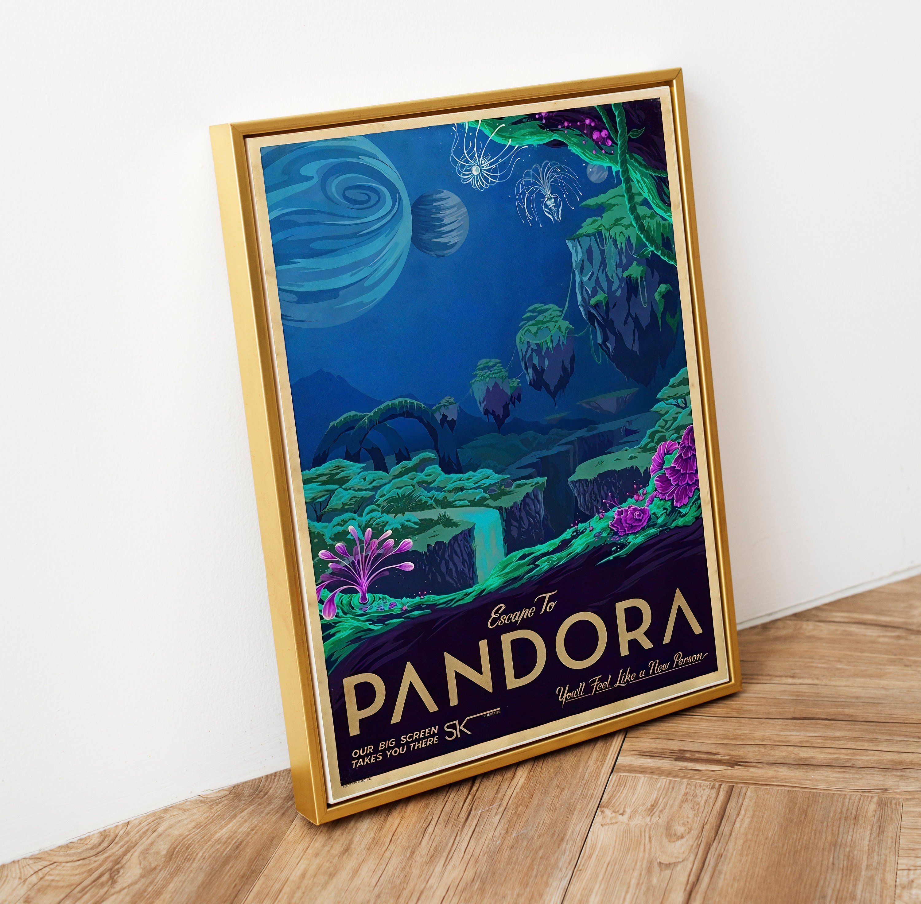Ecsape to Pandora Poster Pandora Wall Art Pandora Design - Etsy