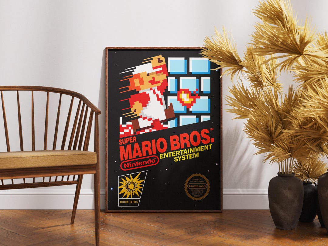 Vintage Atari Posters - Super Mario Poster - Design Old Gaming Home ...