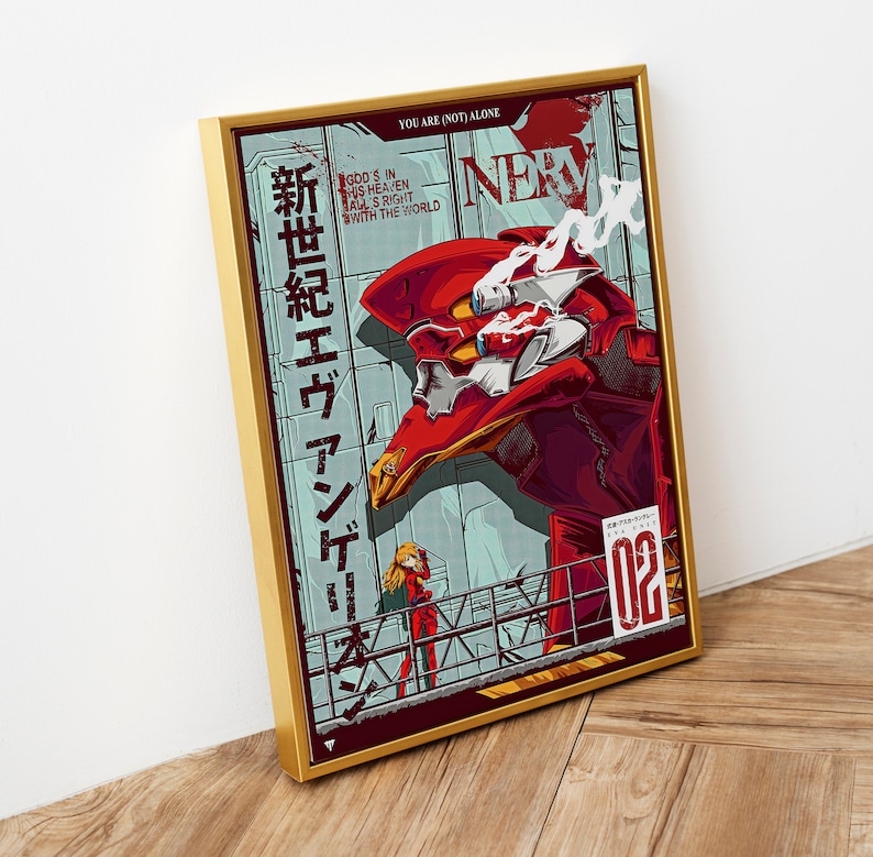 Neon Genesis Evangelion Poster Anime Home Decor Neon Genesis - Etsy