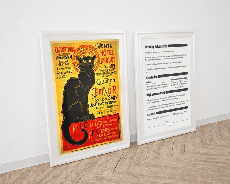 Rodolphe Salis Le Chat Noir Poster Tournee Du Chat Noir - Etsy