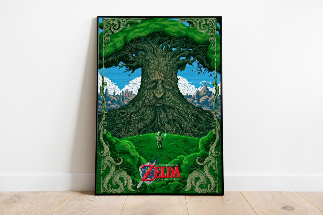 The Legend of Zelda Poster - Zelda Ocarina of Time Poster - Zelda ...