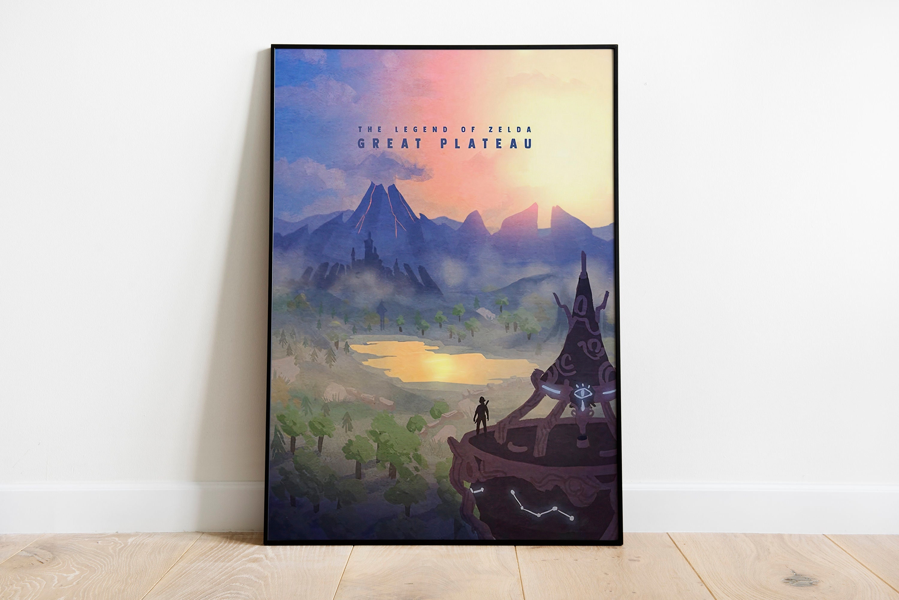 The Legend of Zelda Great Plateau Travel Posters the Legend - Etsy