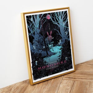 Poster Princess Mononoke - Princess Mononoke Art Print - Studio Ghibli ...