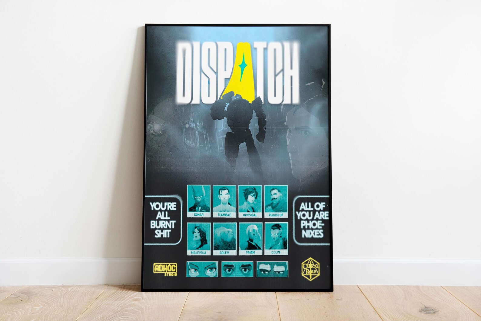 Dispatch Game Poster | Tactical Sci-fi Wall Art | Gamer Room Decor ...