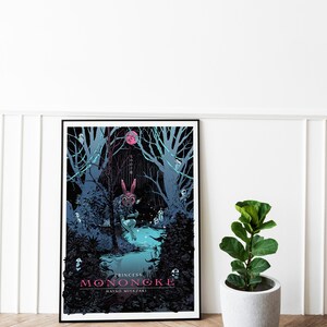 Poster Princess Mononoke - Princess Mononoke Art Print - Studio Ghibli ...