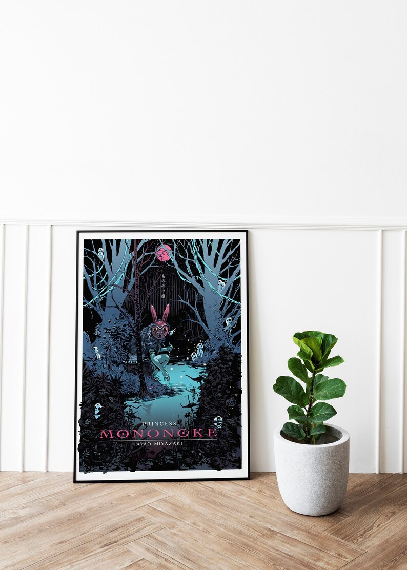 Poster Princess Mononoke Princess Mononoke Art Print - Etsy
