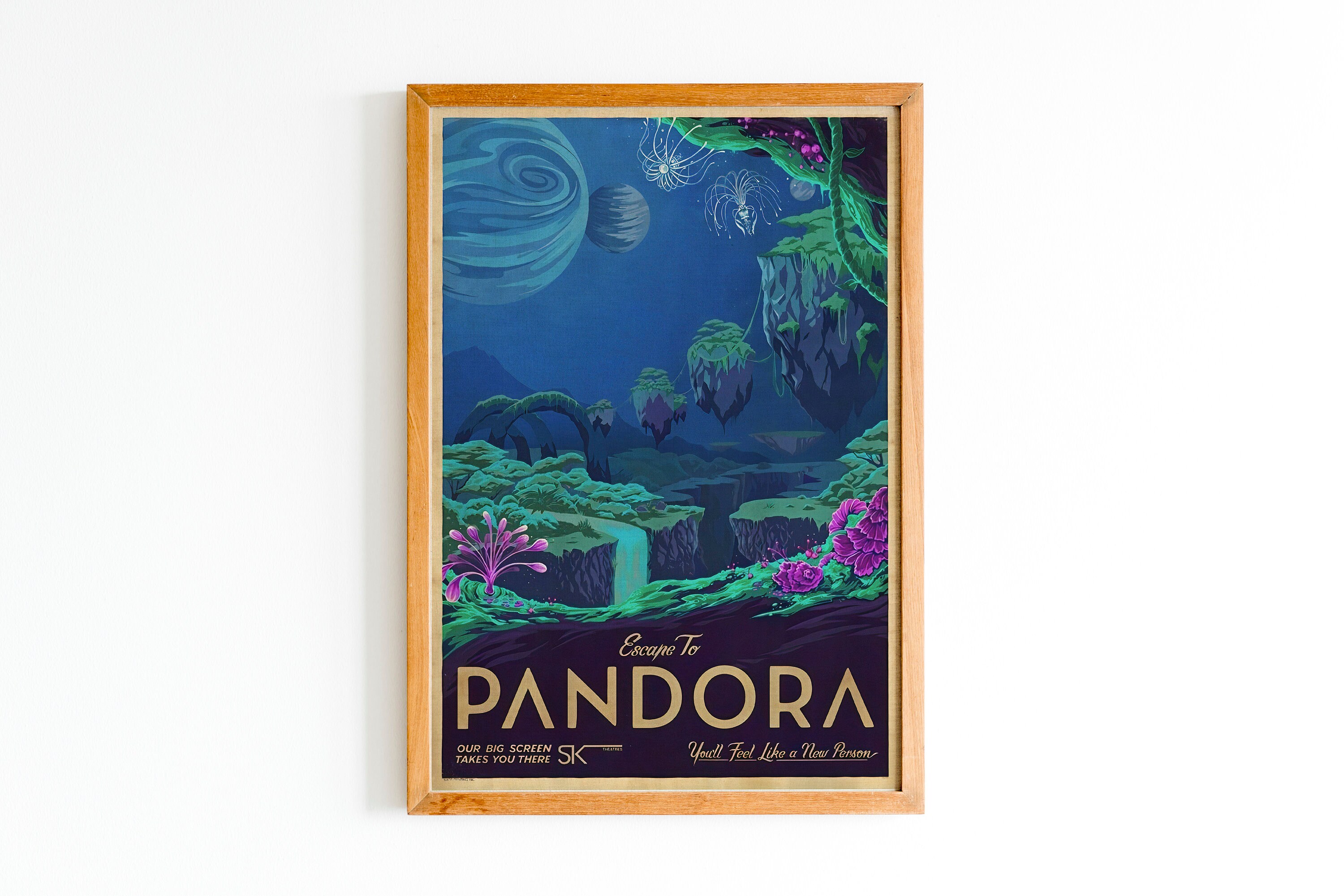 Ecsape to Pandora Poster Pandora Wall Art Pandora Design - Etsy