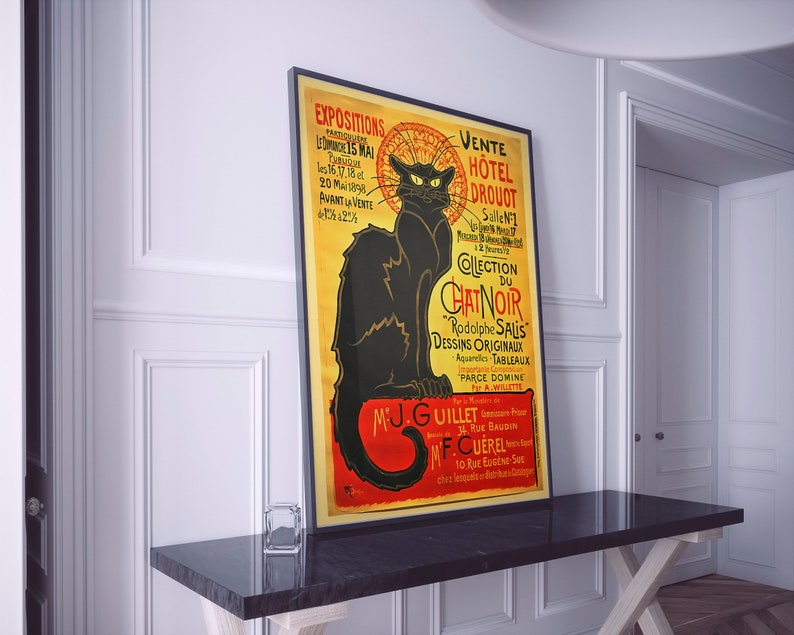 Rodolphe Salis Le Chat Noir Poster Tournee Du Chat Noir - Etsy