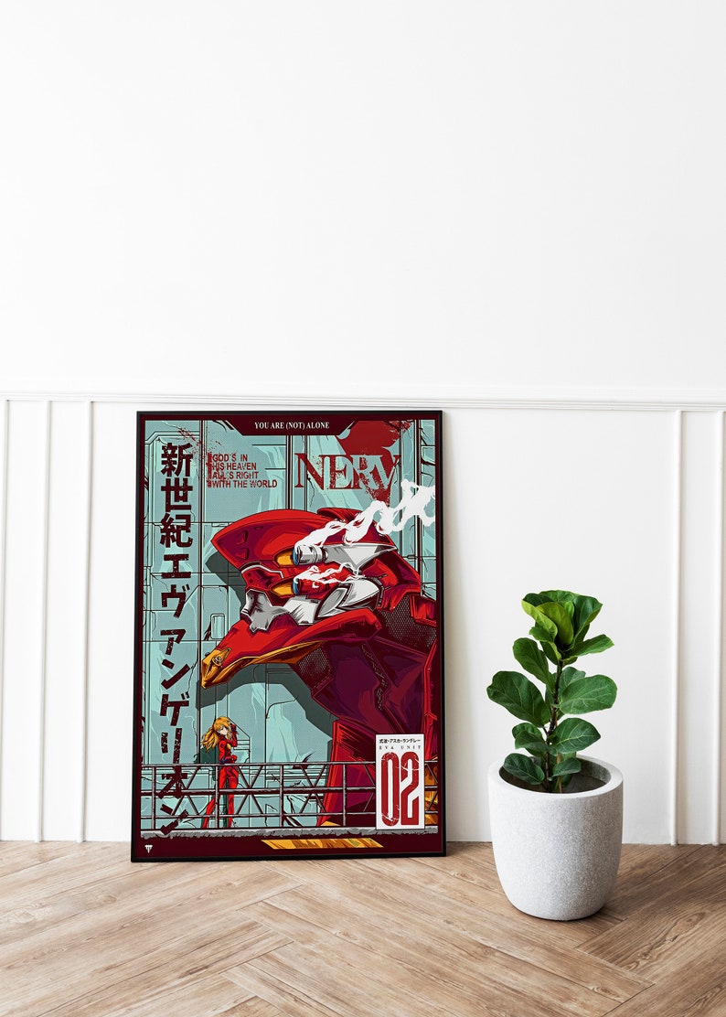 Neon Genesis Evangelion Poster Anime Home Decor Neon Genesis - Etsy