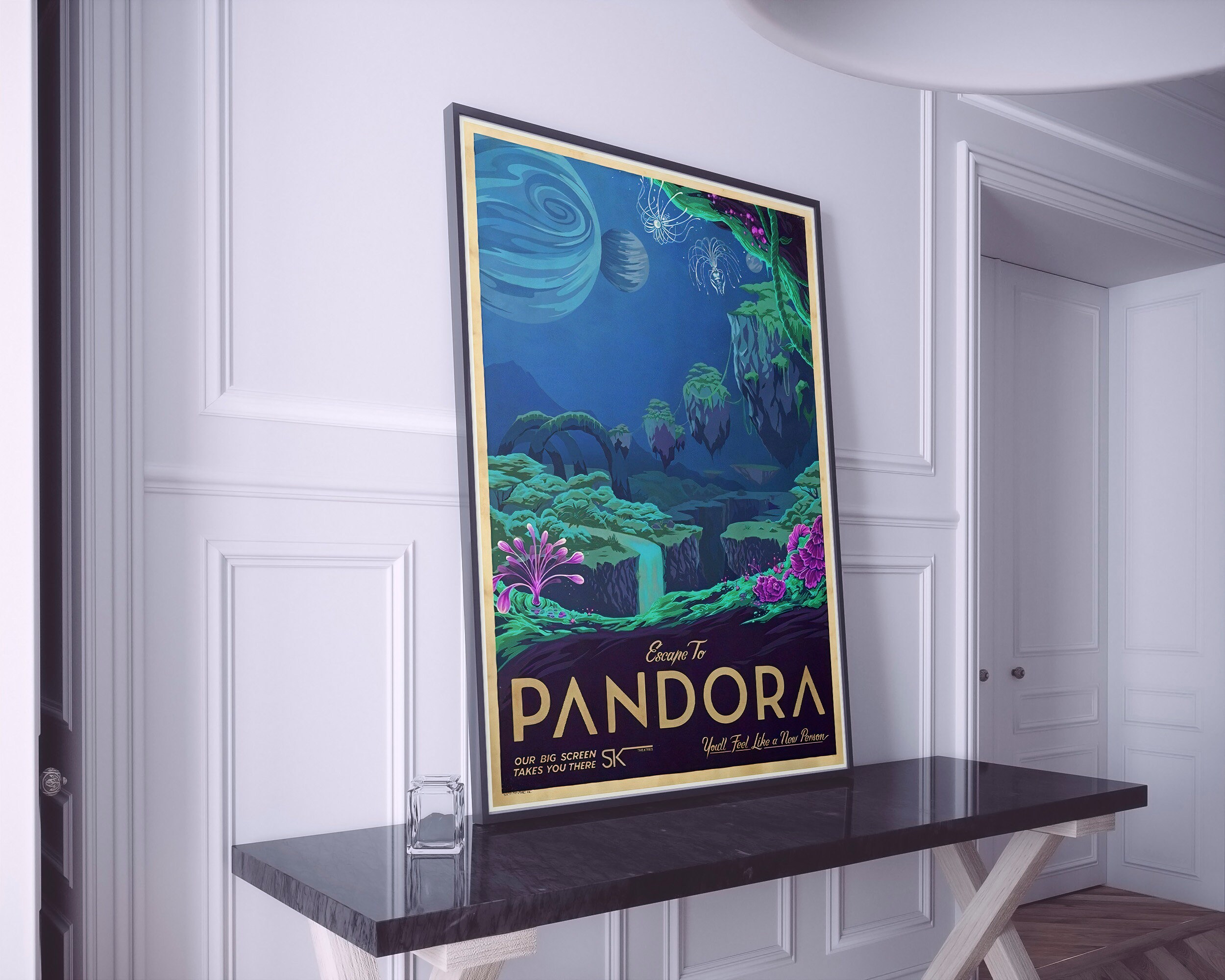 Ecsape to Pandora Poster Pandora Wall Art Pandora Design - Etsy