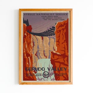 The Legend of Zelda Hyrule Gerudo Valley Poster - Zelda Art Print ...