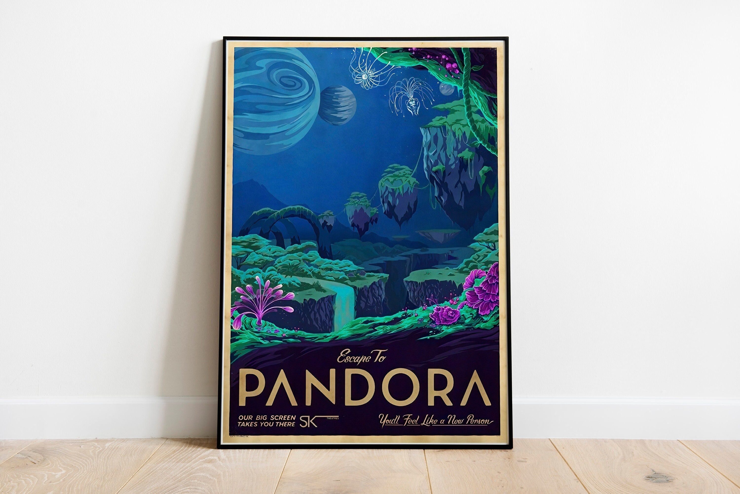 Ecsape to Pandora Poster Pandora Wall Art Pandora Design - Etsy
