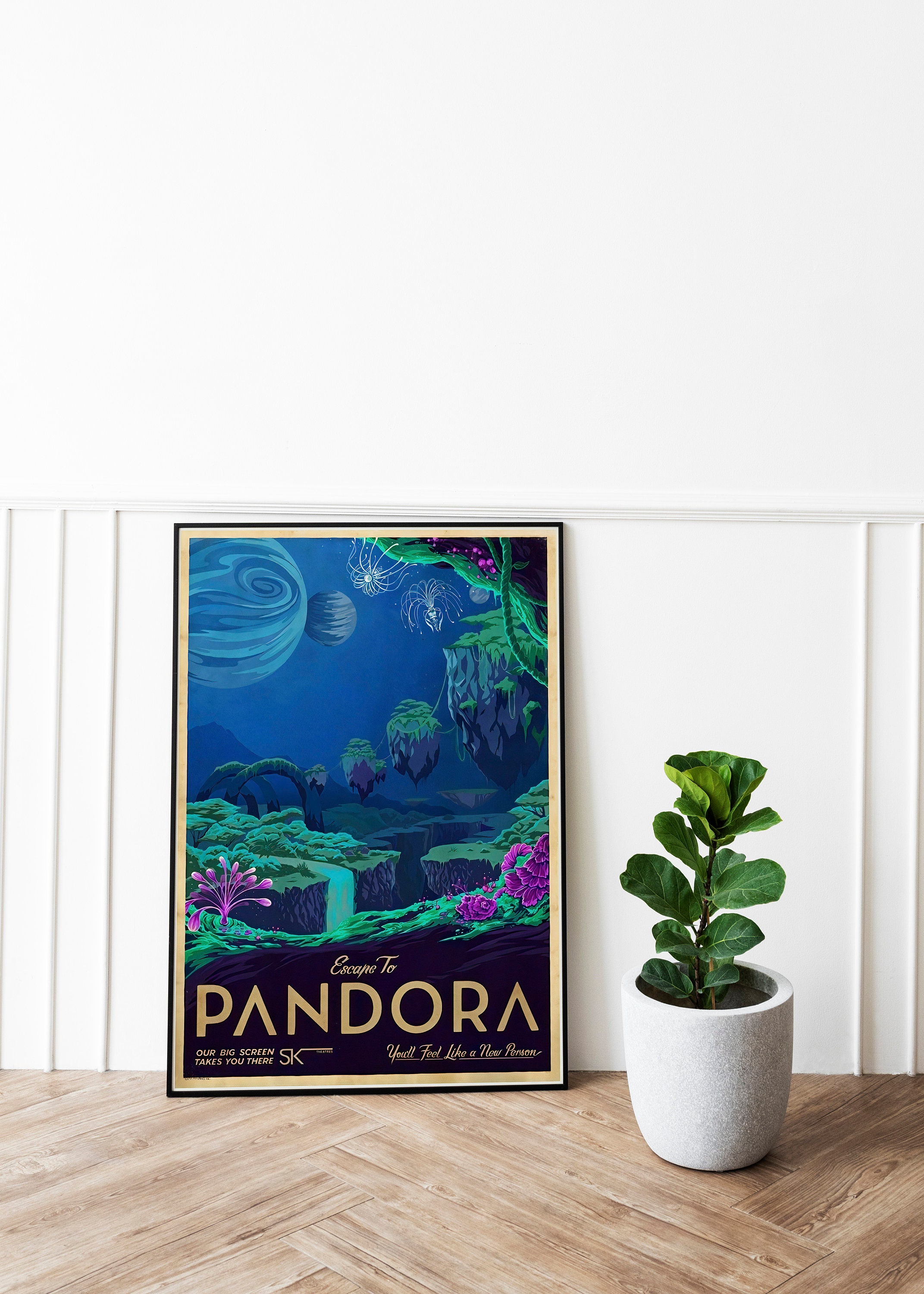 Ecsape to Pandora Poster Pandora Wall Art Pandora Design - Etsy