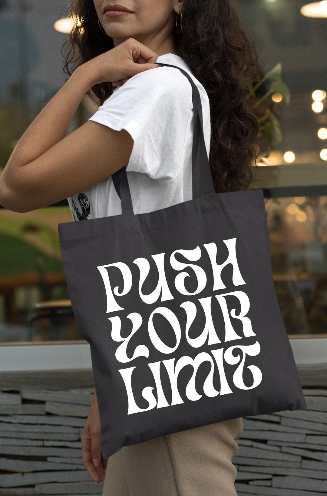 Push Your Limit Tote Bag, Positive Thoughts Bag, Inspirational Case ...