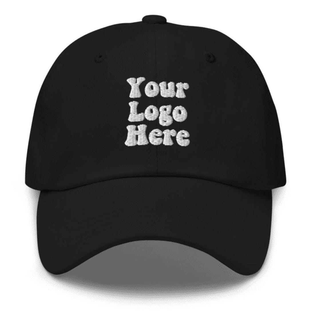 Custom Embroidered Cap, Personalized Logo Hat, Your Logo Cap, One Size ...