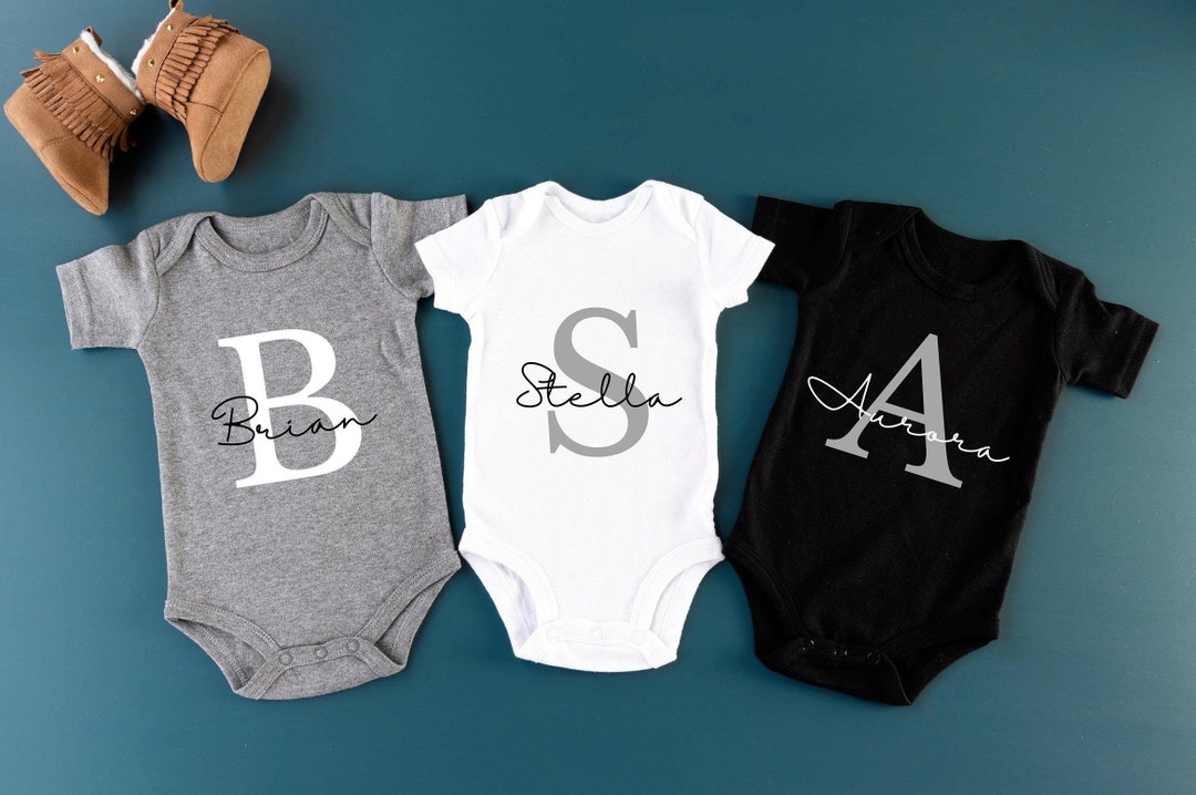 Personalized Name Baby Onesie, Custom Baby Onesie, Name Baby Bodysuit ...