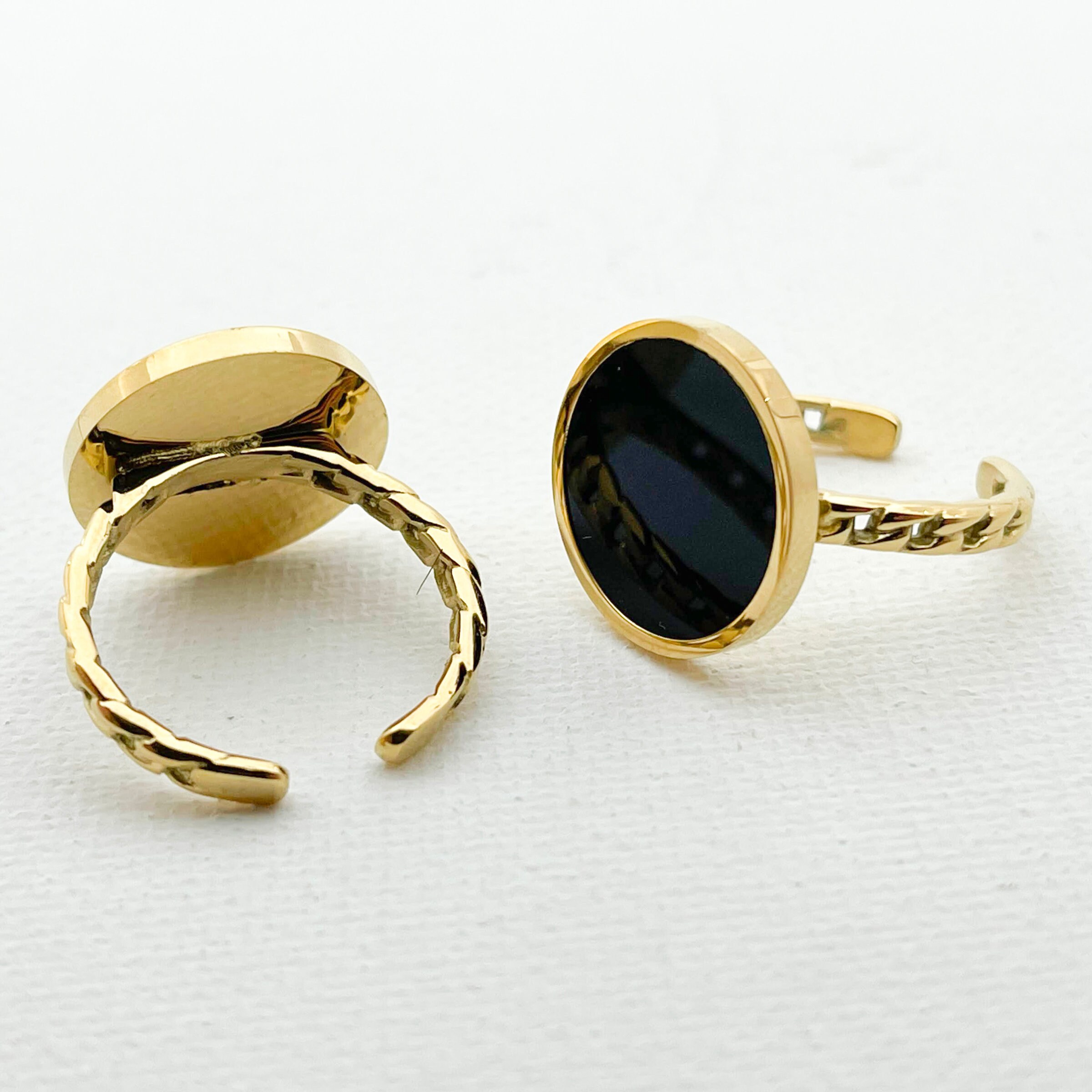 Secret Message Ring Engraved Vintage Acrylic Adjustable Hidden Message ...