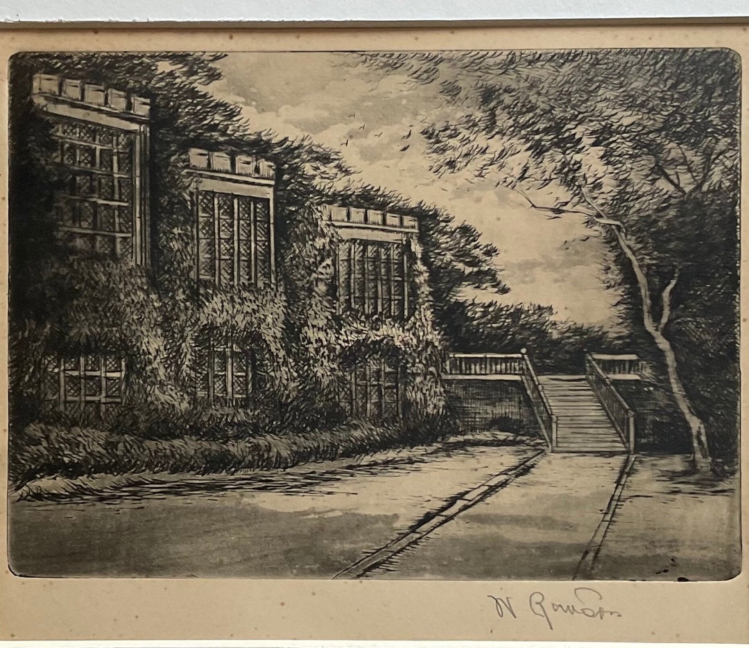 Haddon Hall Pair of Signed Etchings by William Rawson 1865-1949 - Etsy