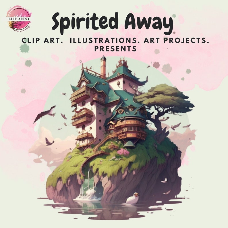 Spirited Away Characters Clipart & Illustrations - Etsy
