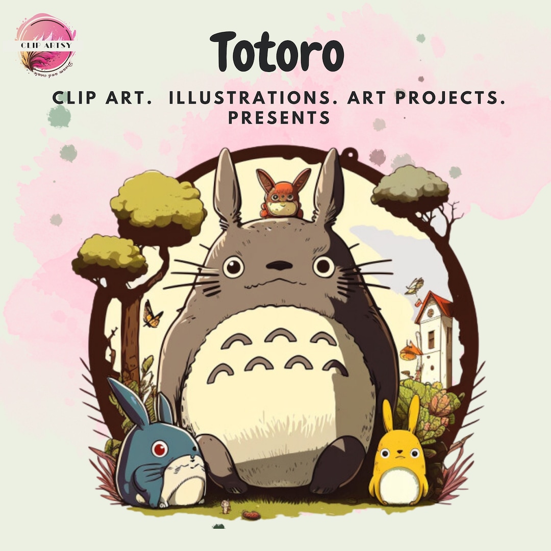 My Neighbor Totoro, Studio Ghibli Clipart - Etsy Australia