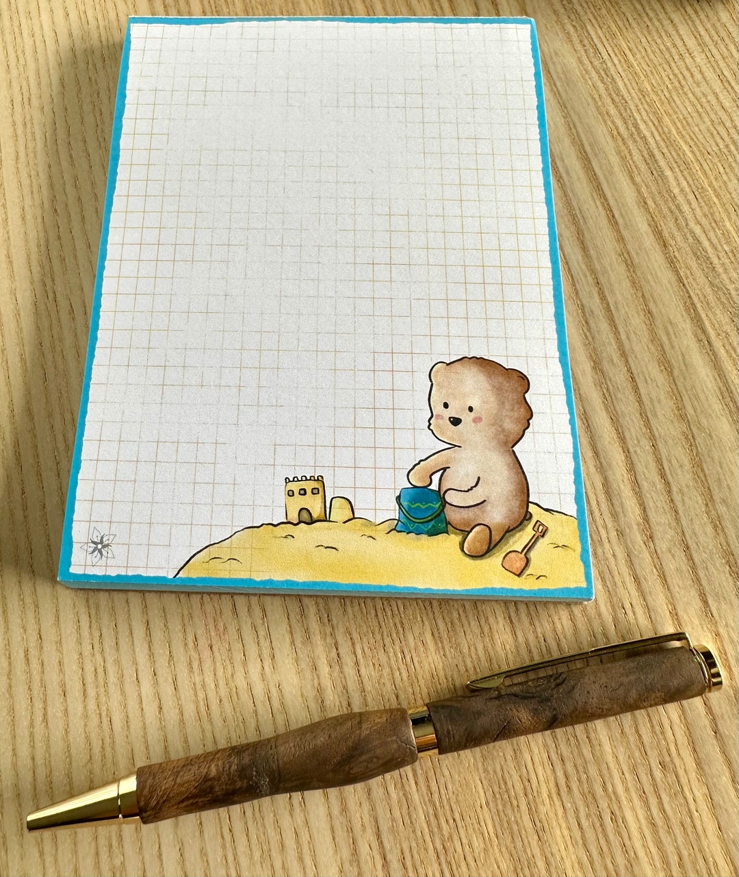 Vacances D'été - Bloc-note Non Autocollant | Ourson | Plage | Château ...