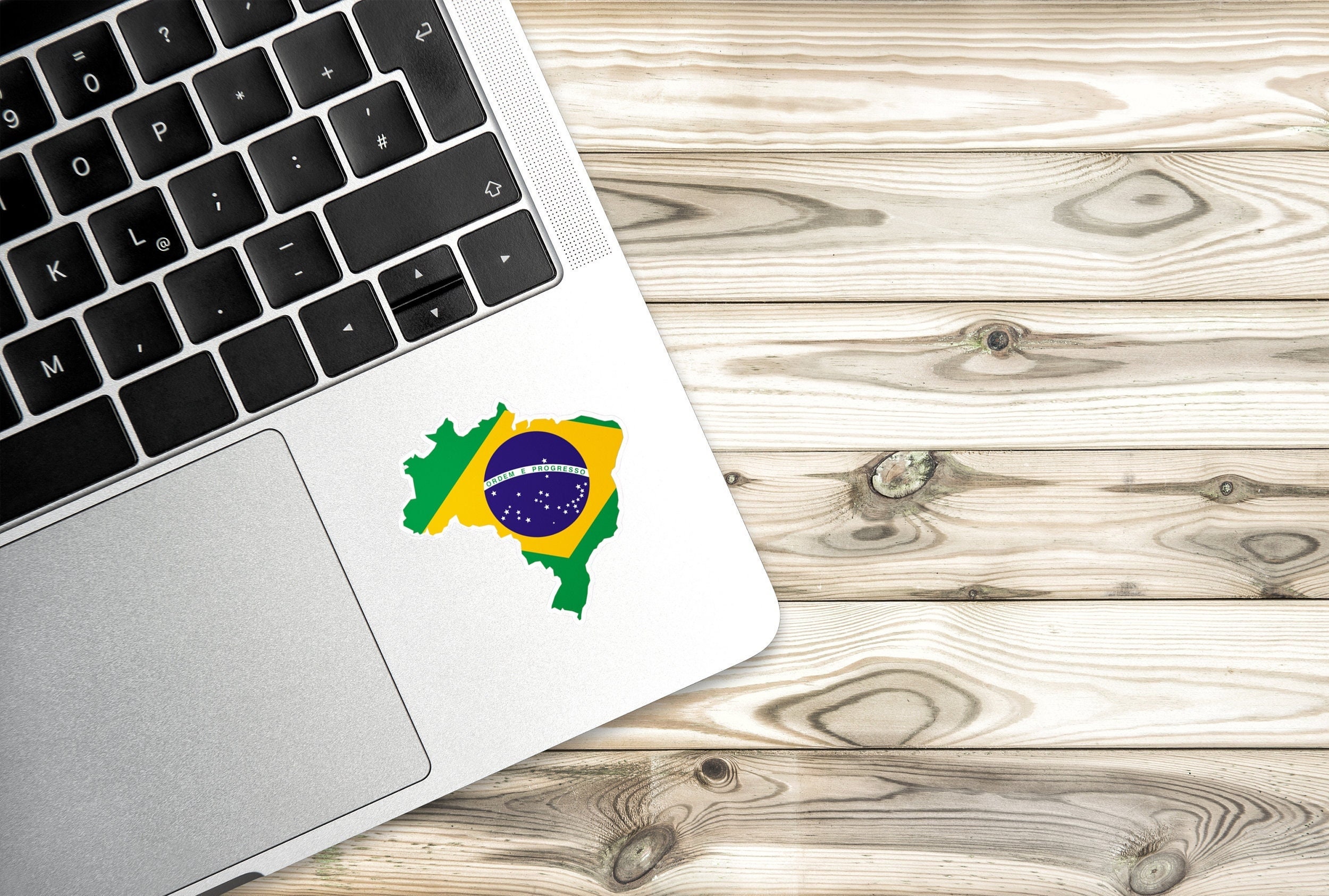 Brazil Map Sticker, Brazil Flag Decal, Adesivo Brasil, Vinyl Decals ...