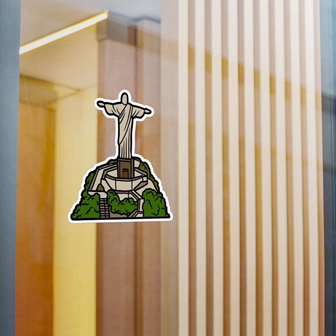 Rio De Janeiro Sticker, Cristo Redentor Adesivo, Brazil Sticker, Brazil ...